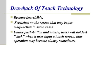 Touch Screen Technology | PPT