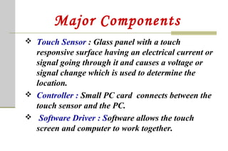 Touch Screen Technology | PPT