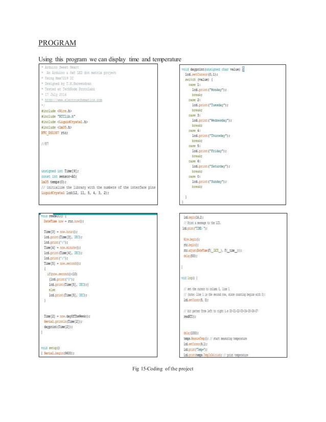 Arduino Based Time And Temperature Display Pdf 