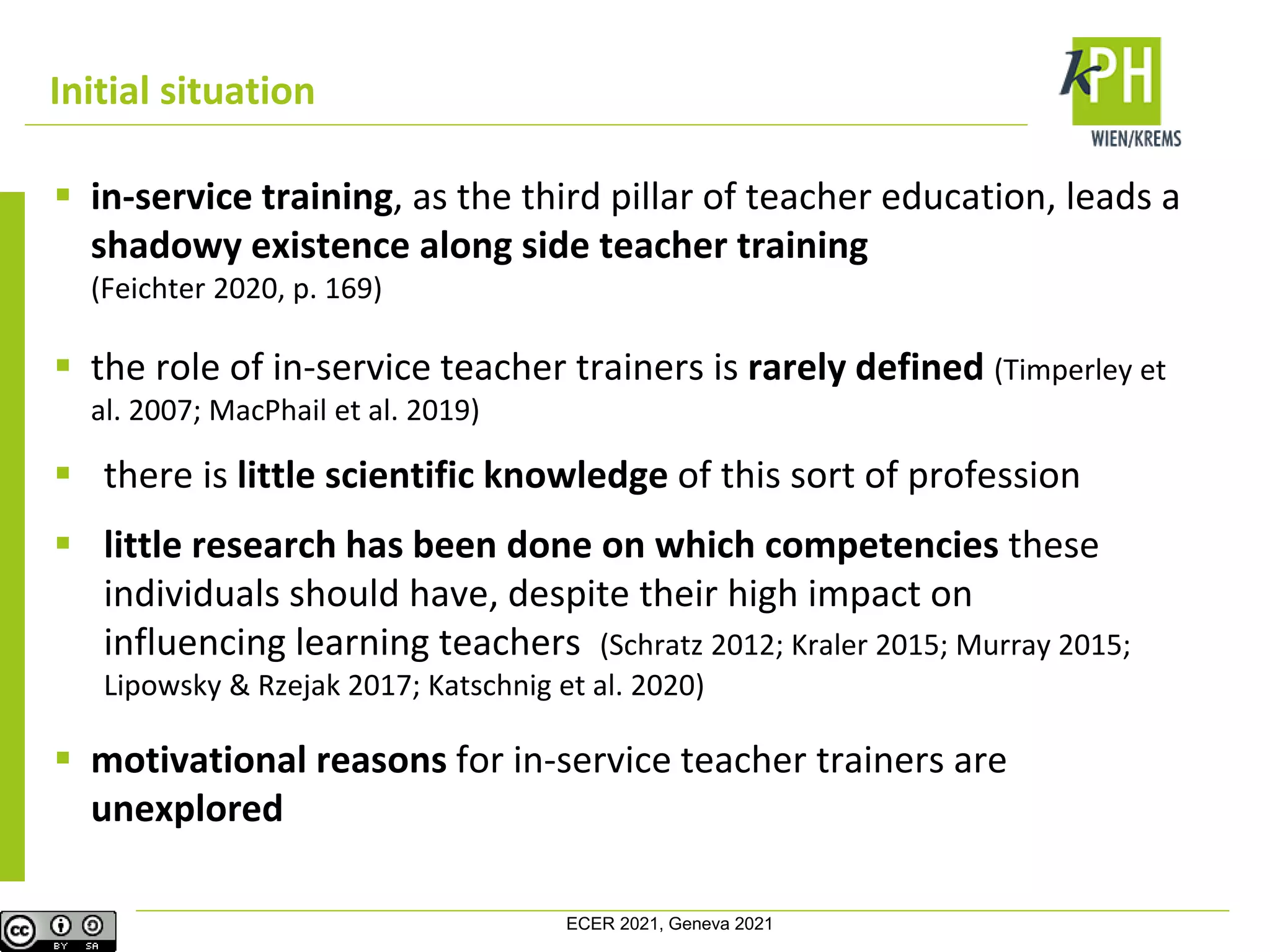 Ecer 2021_role understanding of teacher trainers | PPT Ecer 2021_role understanding of teacher trainers | PPT