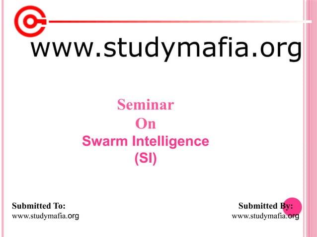 ECE CSE Soft Computing Swarm Intelligence (SI) PPT.pptx