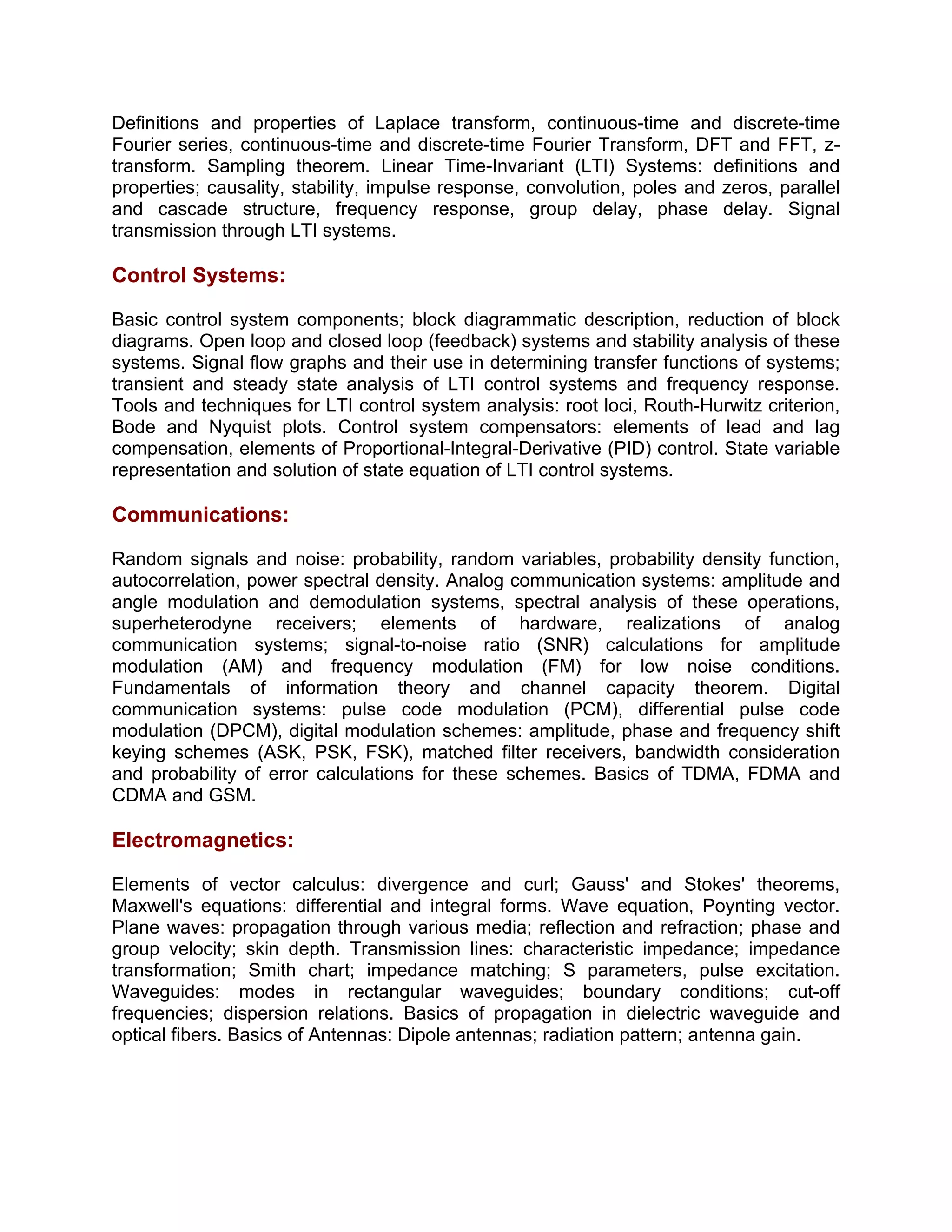 Ece syllabus | PDF | Computer Networking | Computing