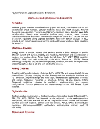 Ece syllabus | PDF | Computer Networking | Computing