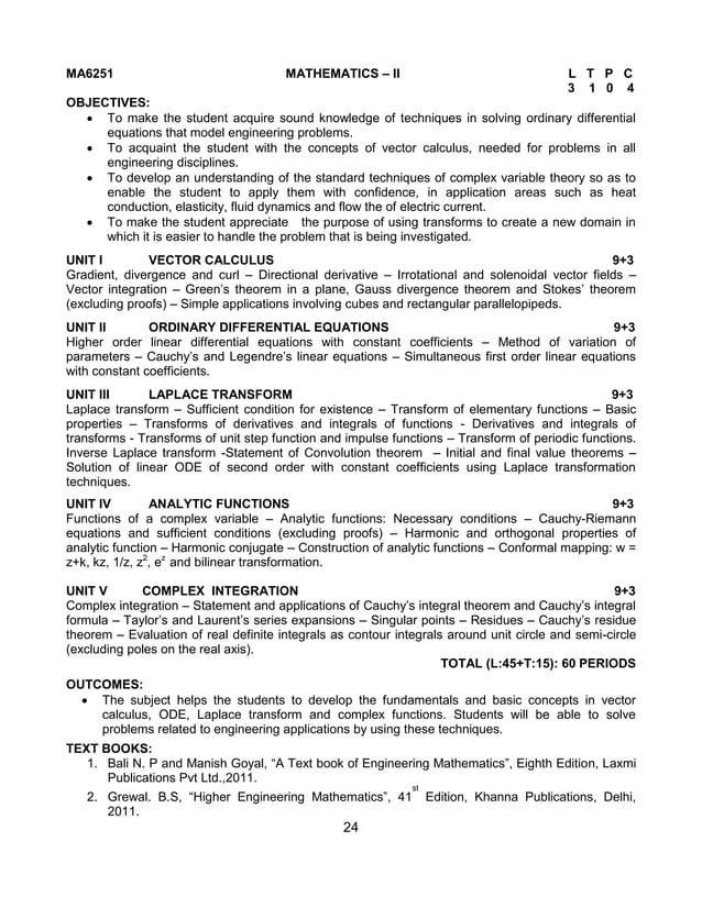 Ece syllabus anna university | PDF