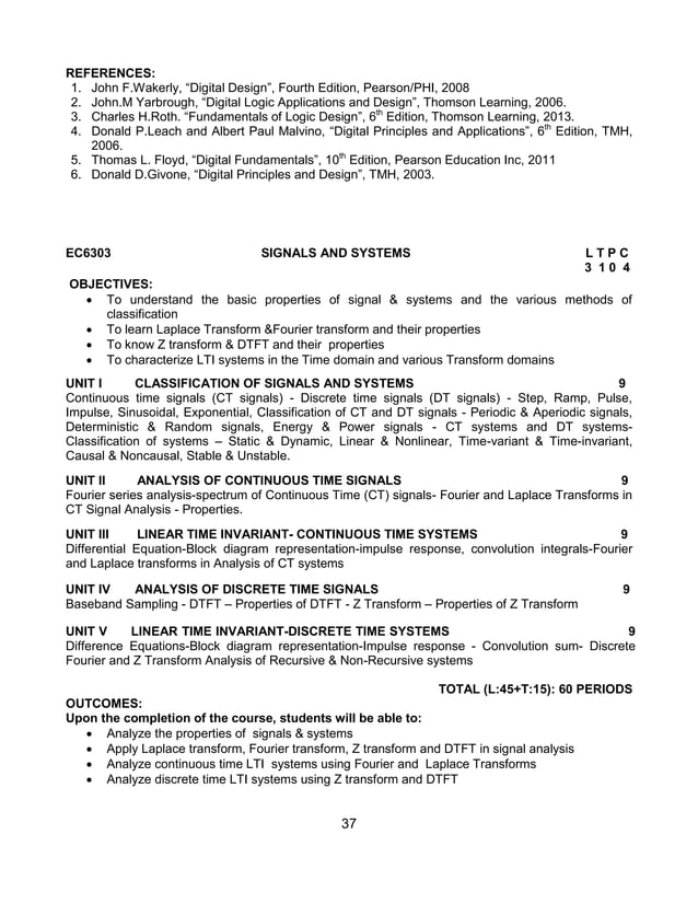 Ece syllabus anna university | PDF