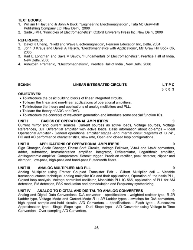 Ece syllabus anna university | PDF