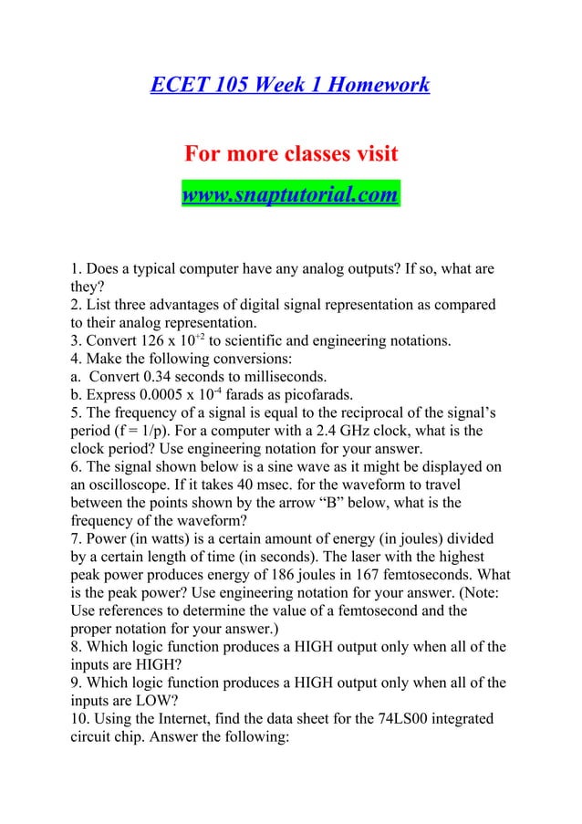 Ecet 105 Exceptional Education / snaptutorial.com