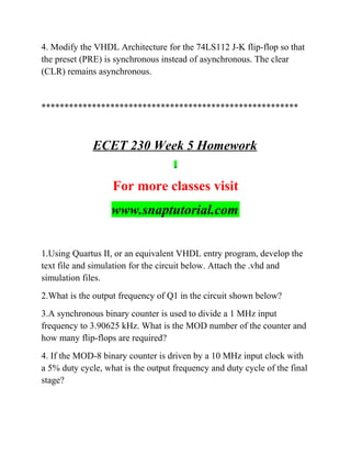 ECET 230 Technology levels--snaptutorial.com