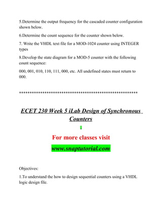 ECET 230 Technology levels--snaptutorial.com