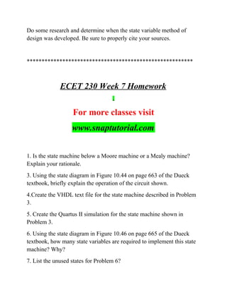 ECET 230 Technology levels--snaptutorial.com