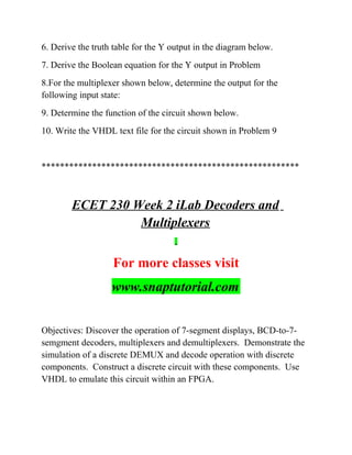 ECET 230 Technology levels--snaptutorial.com