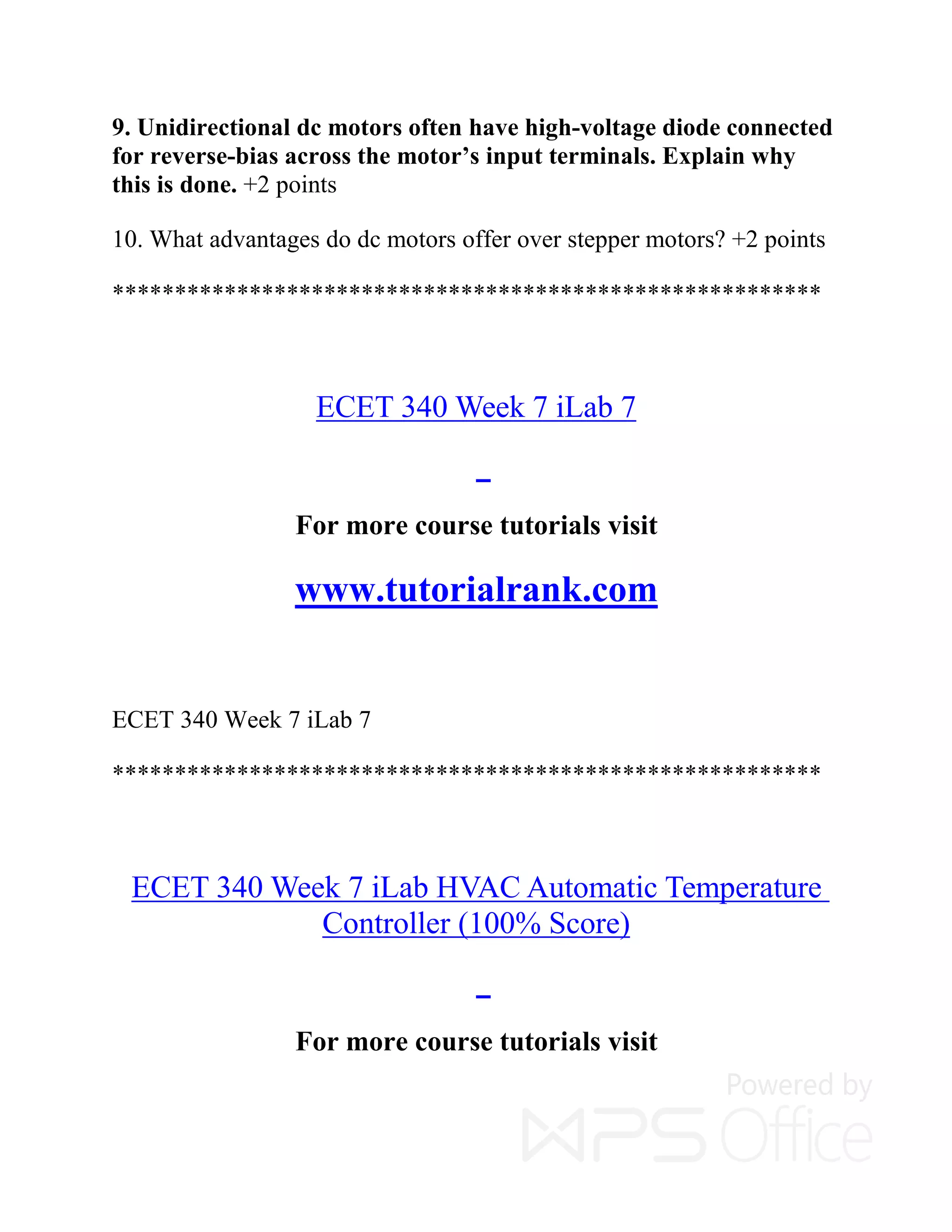 Ecet 340 Teaching Effectively--tutorialrank.com