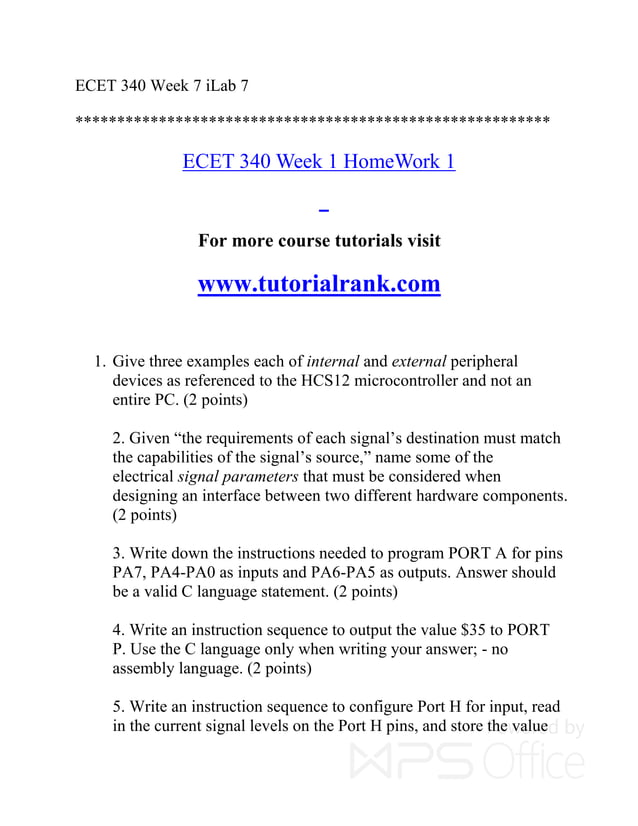 Ecet 340 Teaching Effectively--tutorialrank.com