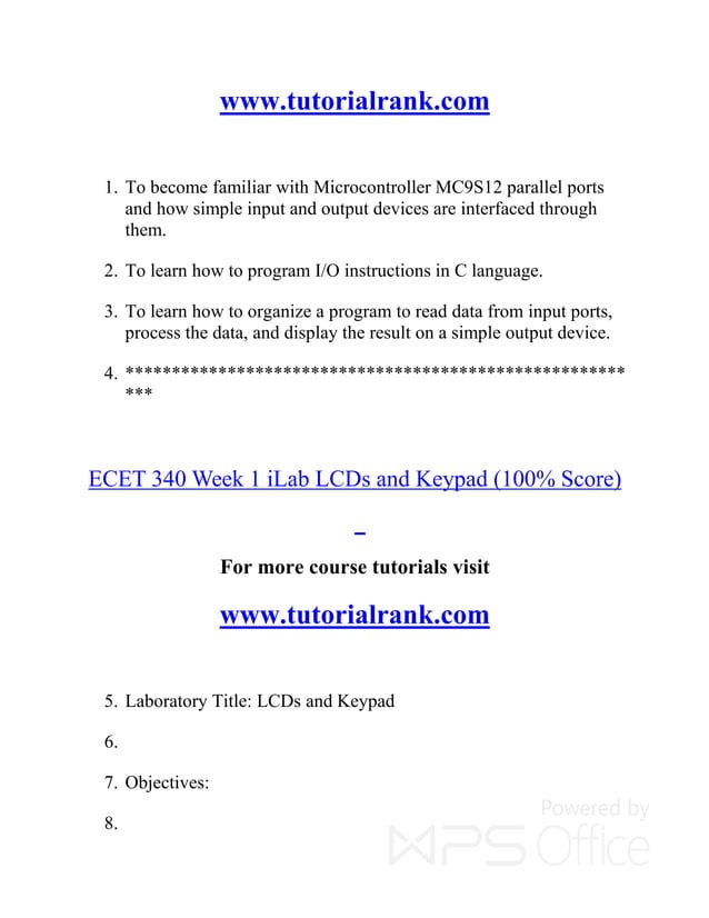 Ecet 340 Teaching Effectively--tutorialrank.com