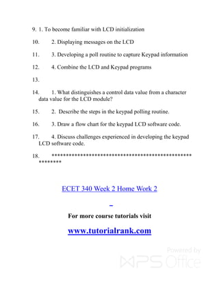 Ecet 340 Teaching Effectively--tutorialrank.com