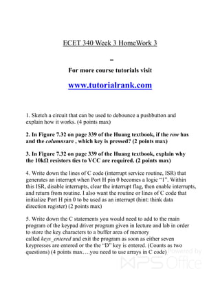 Ecet 340 Teaching Effectively--tutorialrank.com