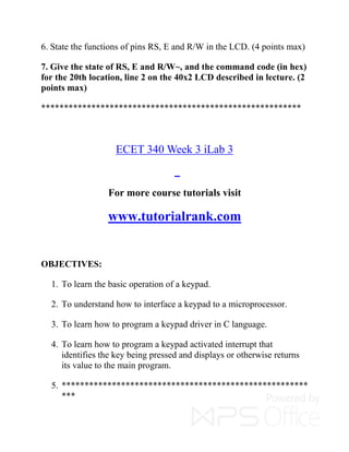 Ecet 340 Teaching Effectively--tutorialrank.com