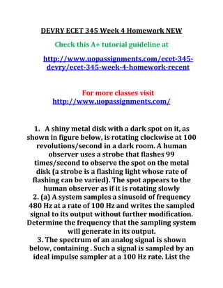 ECET 345 Entire Course NEW | DOCX