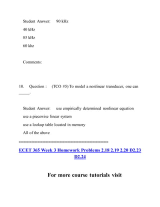 ECET 365 Success Begins /newtonhelp.com | PDF