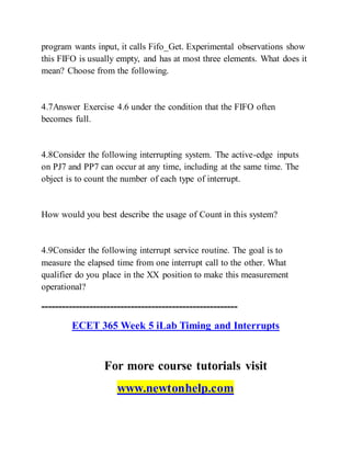 ECET 365 Success Begins /newtonhelp.com | PDF