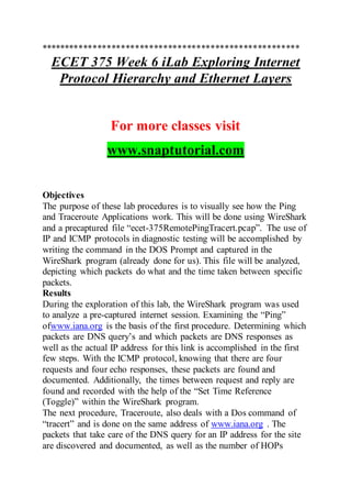 Ecet 375 Education Specialist-snaptutorial.com