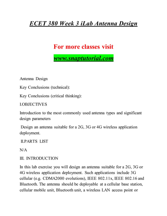 Ecet 380 Success Begins / snaptutorial.com