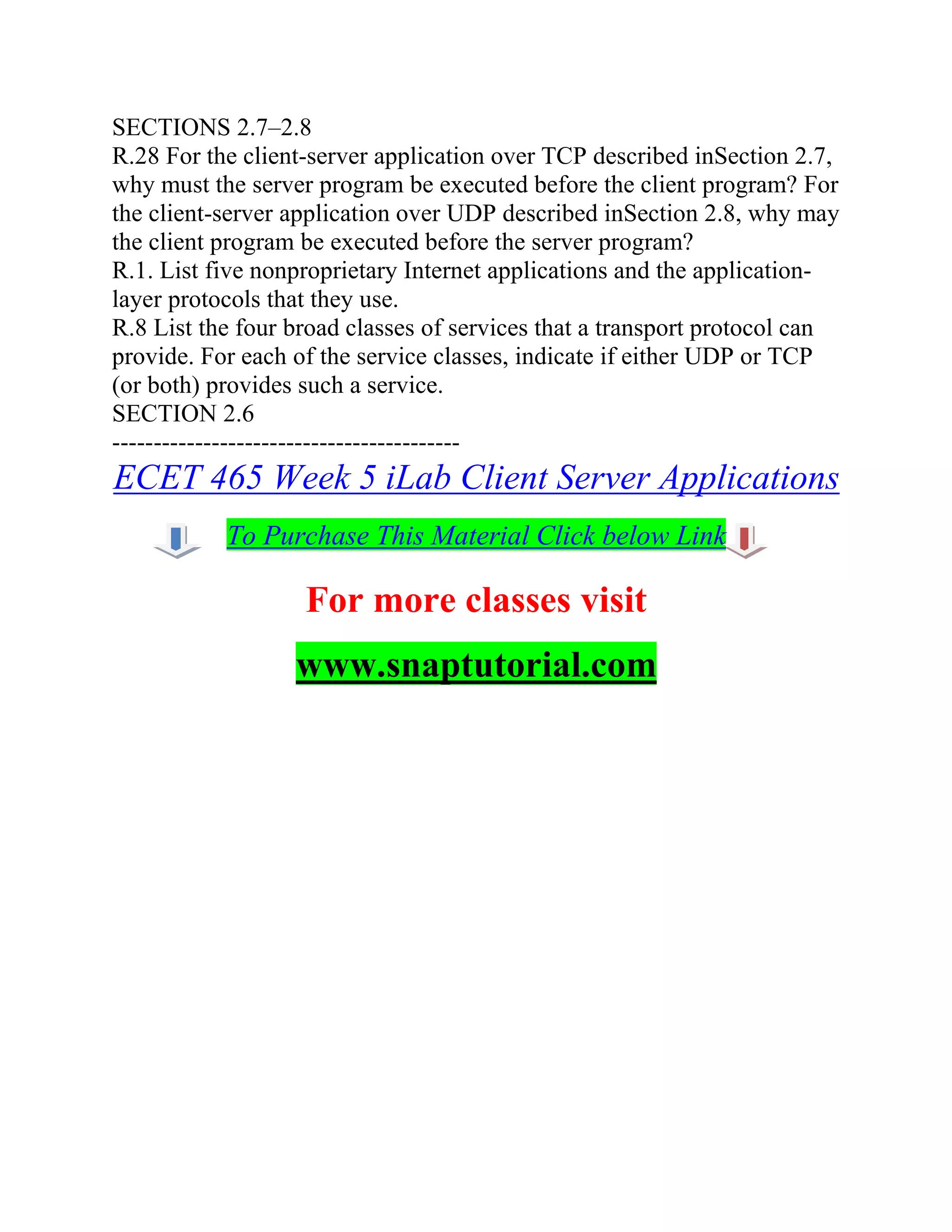 ECET 465 help Making Decisions/Snaptutorial | PDF