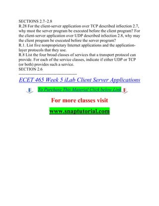 ECET 465 help Making Decisions/Snaptutorial | PDF