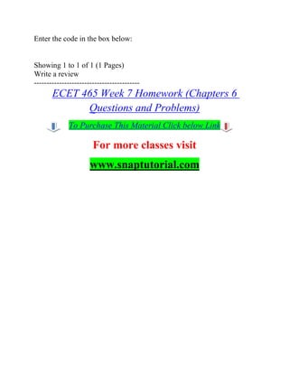 ECET 465 help Making Decisions/Snaptutorial | PDF