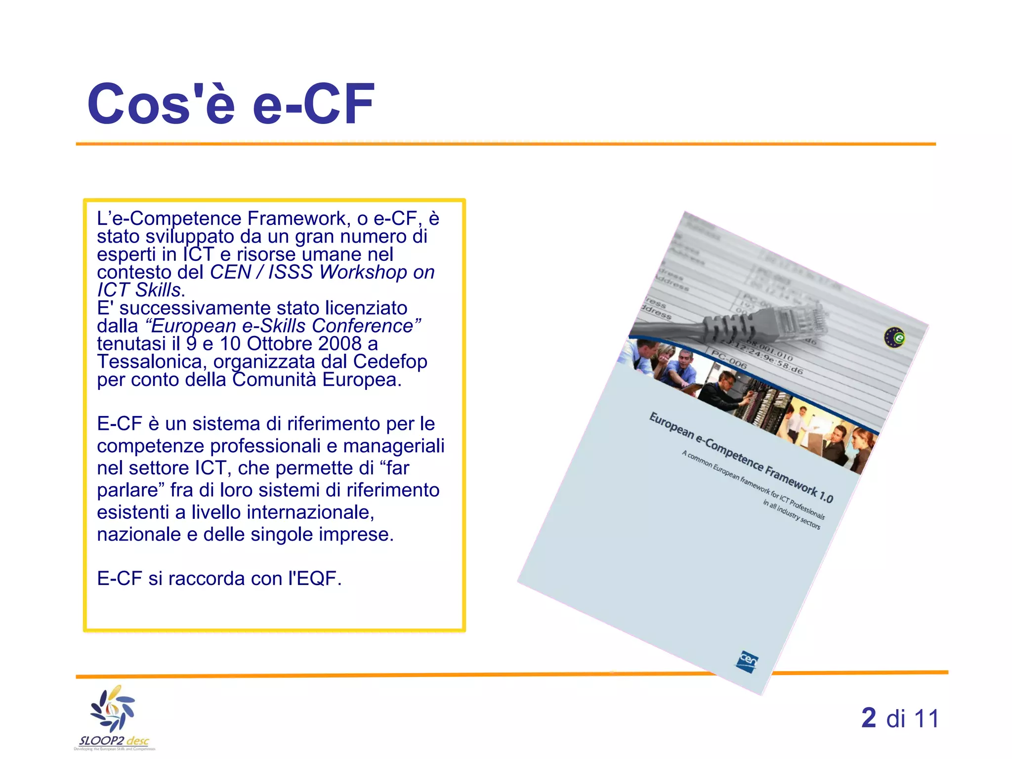 eCF - European e-Competence Framework | PPT