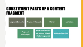 Experience and Content Fragment | PPTX