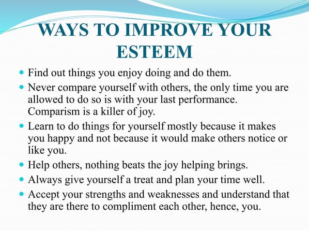 SELF ESTEEM ISSUES IN ADOLESCENTS