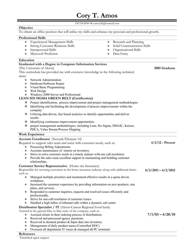 Cory's Resume | PDF