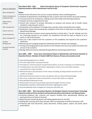 Catherine CV 2015 | PDF