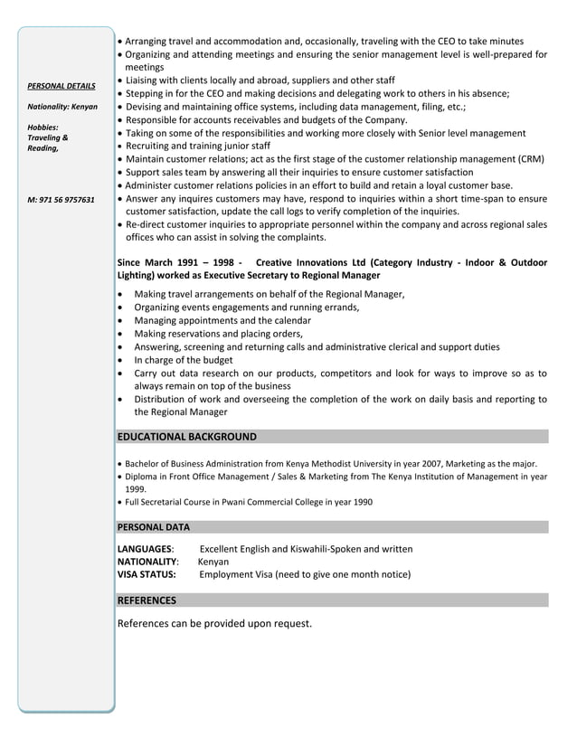 Catherine CV 2015 | PDF