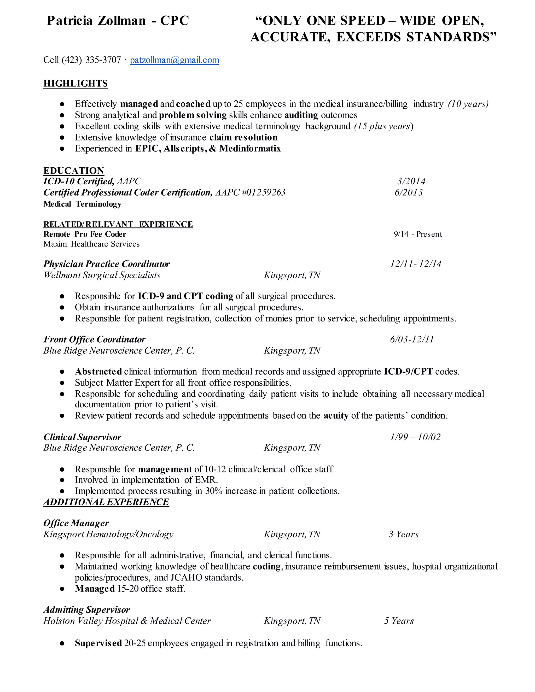 PatZollmanResume2015 | DOCX