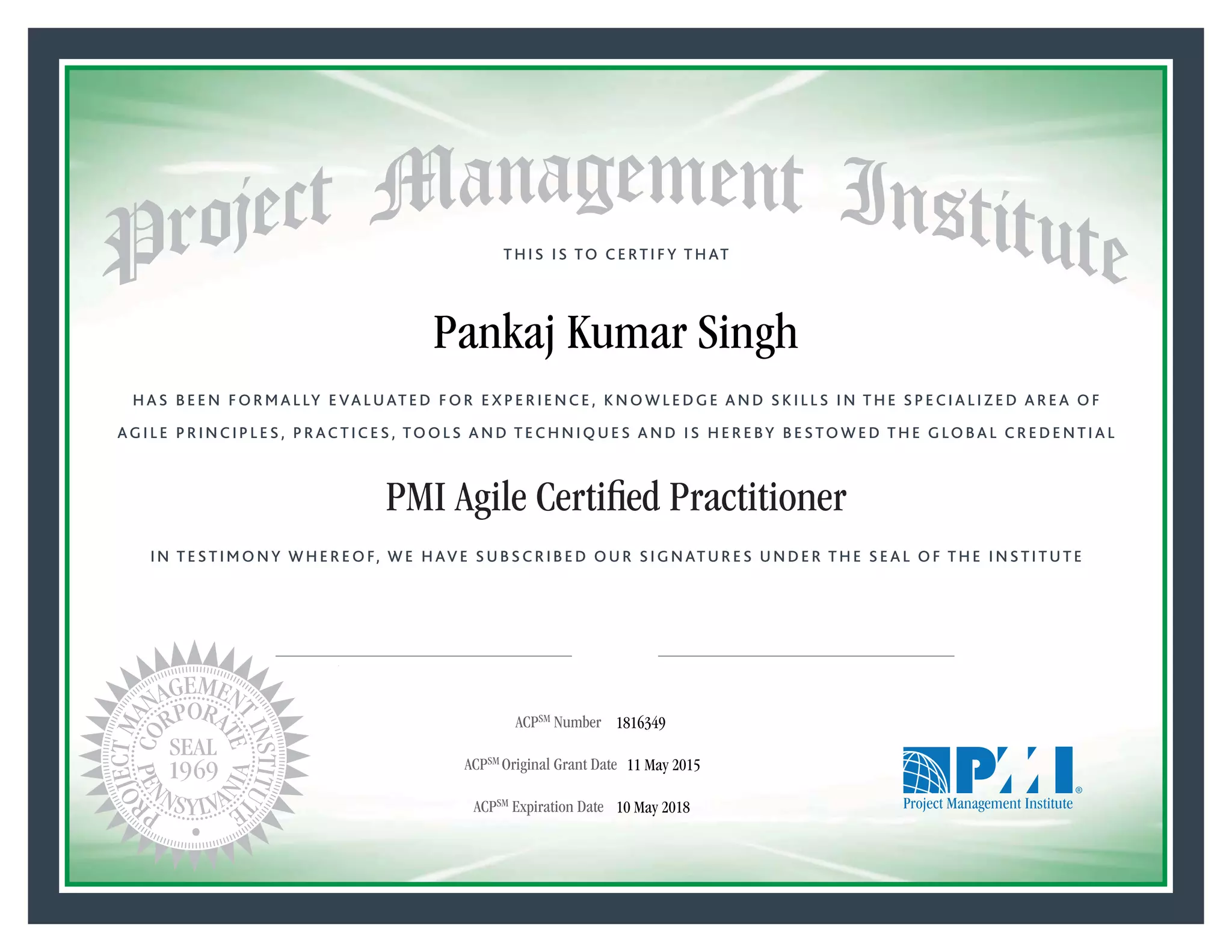 PMI ACP Certification | PPT