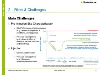 Injection: Risks and challenges - Injection of CO2 into geological rock ...
