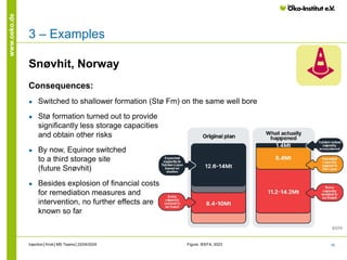 Injection: Risks and challenges - Injection of CO2 into geological rock ...