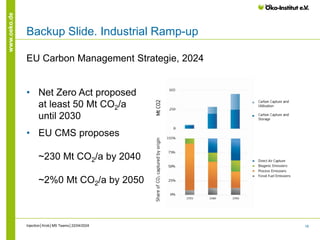 Injection: Risks and challenges - Injection of CO2 into geological rock ...