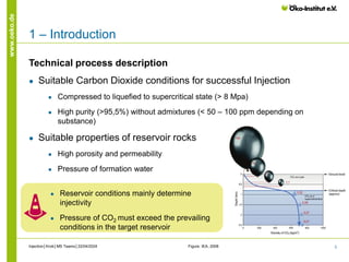 Injection: Risks and challenges - Injection of CO2 into geological rock ...
