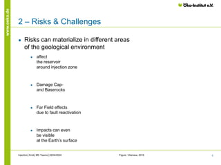 Injection: Risks and challenges - Injection of CO2 into geological rock ...
