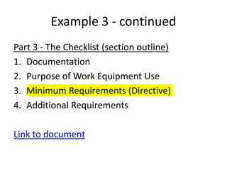 New Process and Equipment Hazard Assessment - examples of framework | PPTX