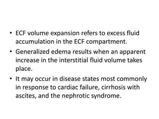 Extracellular fluid homeostasis | PPT