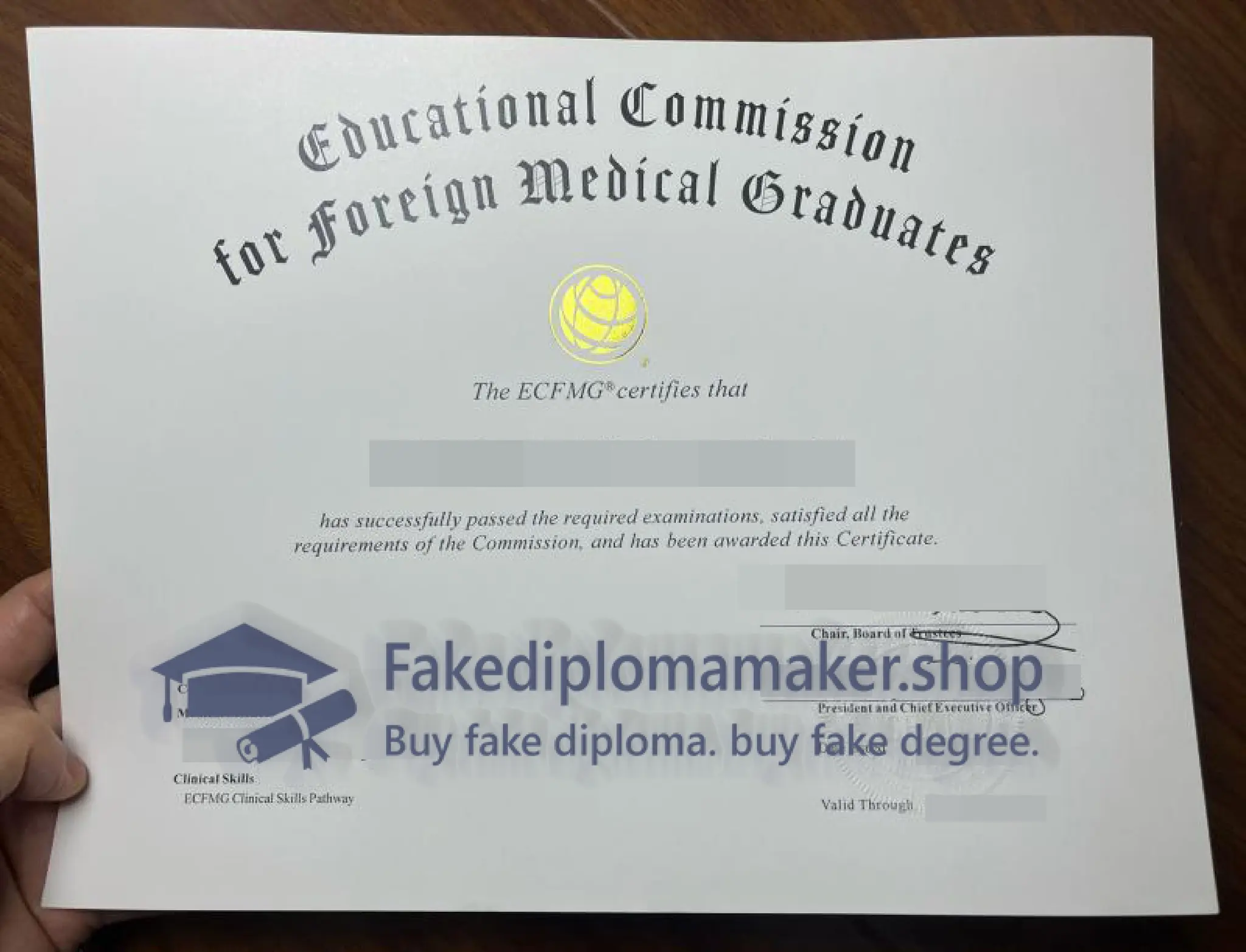 Where to order a fake ECFMG Certificate online? | PDF