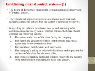 Internal control system | PDF