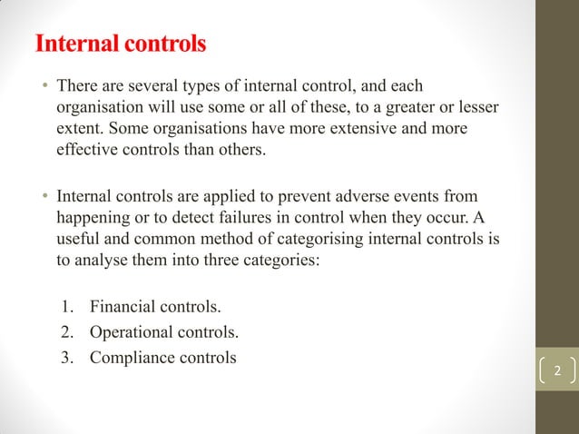 Internal control system | PDF