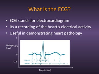 Ecg | PPTX | Heart and Cardiovascular Diseases | Diseases and Conditions
