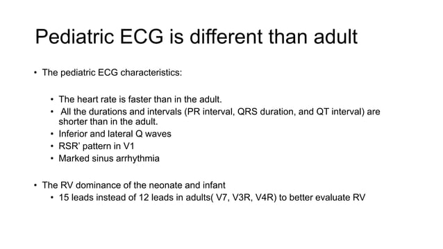Ecg in children | PPTX | Heart and Cardiovascular Diseases | Diseases ...