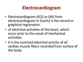 ELECTROCARDIOGRAM | PPTX